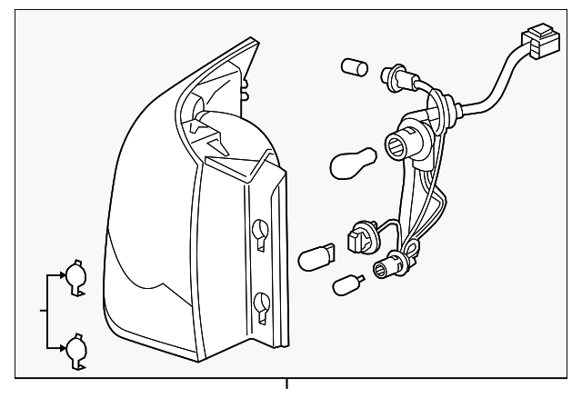 2011-2016 Chevrolet Tail Lamp Assembly - Driver's Side (LH) 94540776 ...