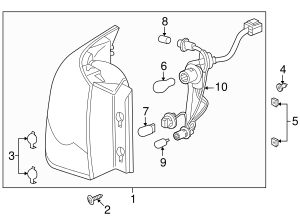 2011-2016 Chevrolet Tail Lamp Assembly - Driver's Side (LH) 94540776 ...
