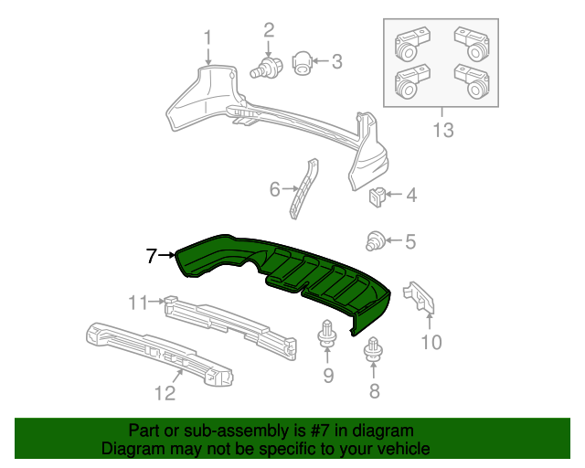 2010-2011 Honda CR-V Lower Cover 04716-SWA-A90 | Honda Factory Parts