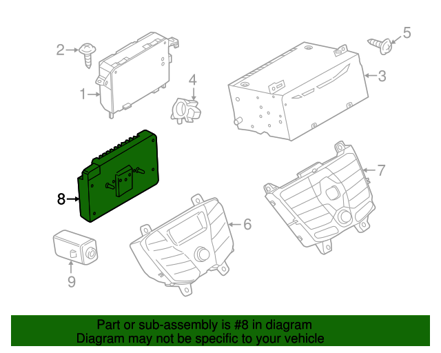 2013-2016 Ford Module EB5Z-14D212-AA | Varsity Ford