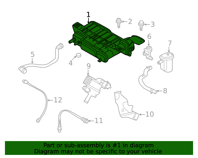 31420-F3500 - Vapor Canister 2019-2024 Kia Forte | Kia.Parts Store