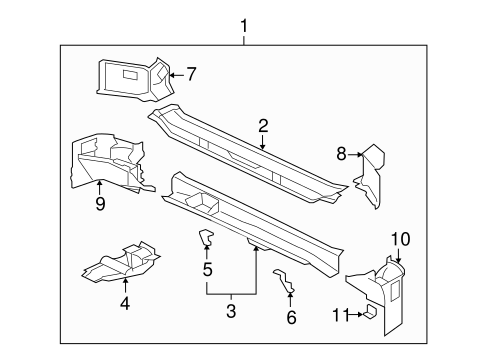 Rear Body for 2008 Mitsubishi Outlander | Auto Parts