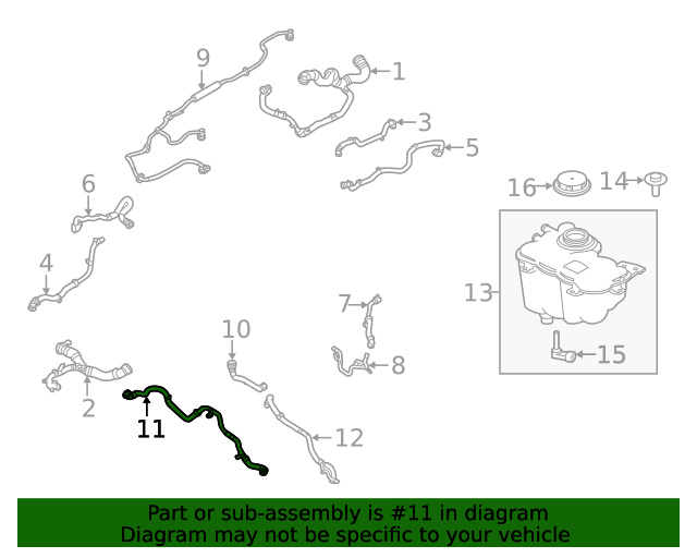 Genuine OEM Oil Cooler Line Part# LR140867 Fits 2021-2023 Land Rover ...