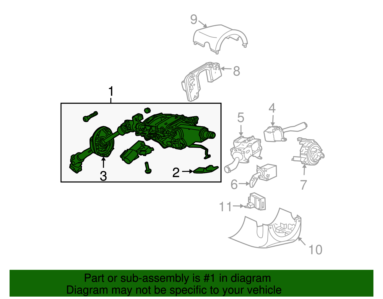 2003-2010 Porsche Cayenne Steering Column 955-347-007-09 | Porsche ...