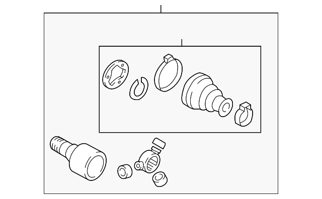 2019-2020 Volkswagen Inner Joint Assembly 5QM-498-103-D | Volkswagen ...