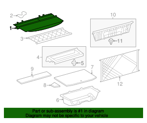 2006-2012 Toyota RAV4 Tonneau Cover 64910-0R010-B0 | Toyota Parts Center