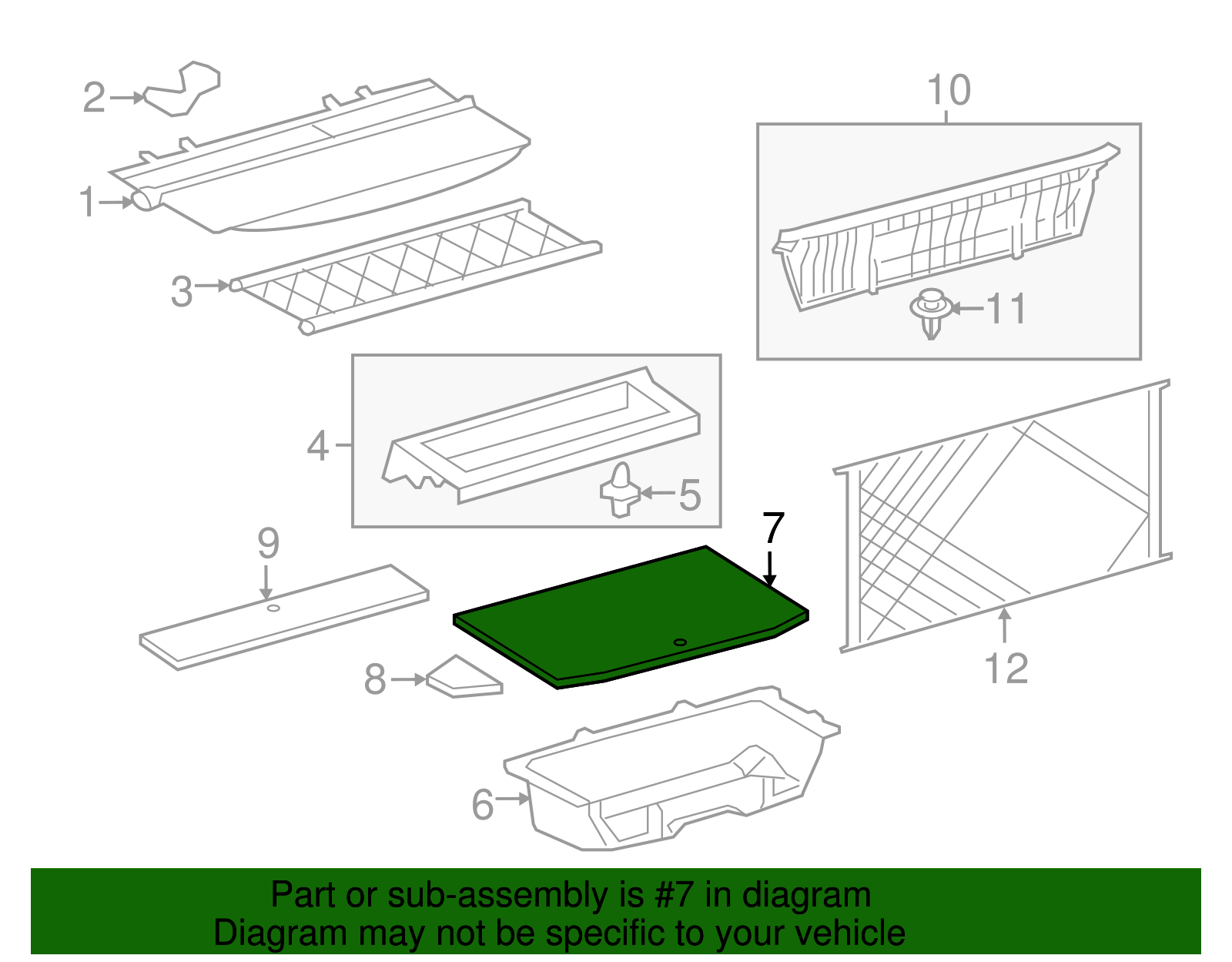 58410-42020-E1 - High-Quality Trunk Floor Access Cover for 2006-2008 ...
