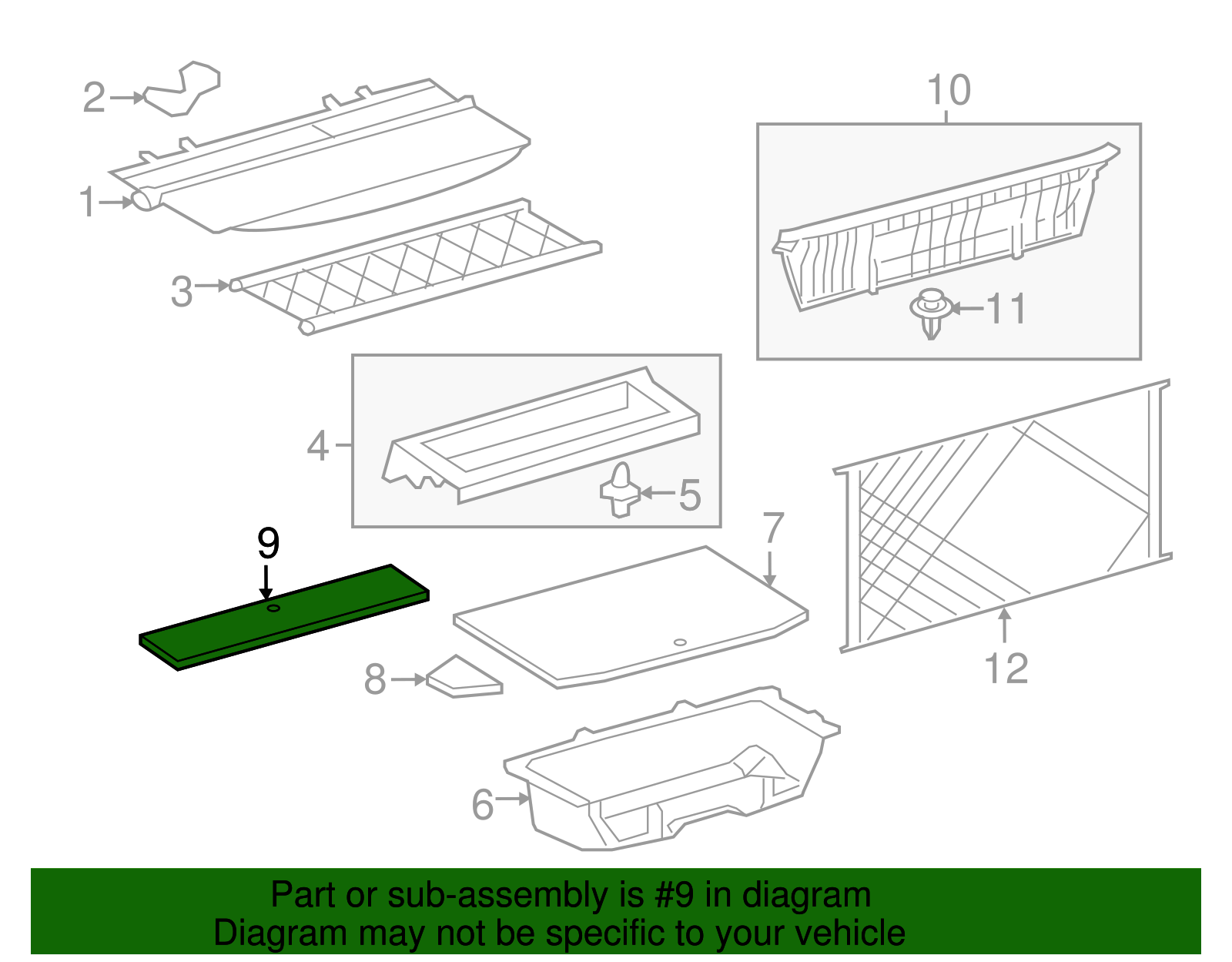 2009-2012 Toyota RAV4 Trim Board 58415-0R010-E3 | Toyota San Diego Parts
