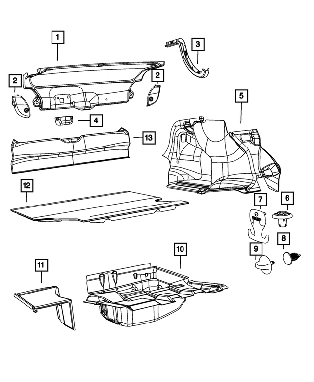 2015-2023 Dodge Charger Cover, Right 68216178AB | Mopar eStore