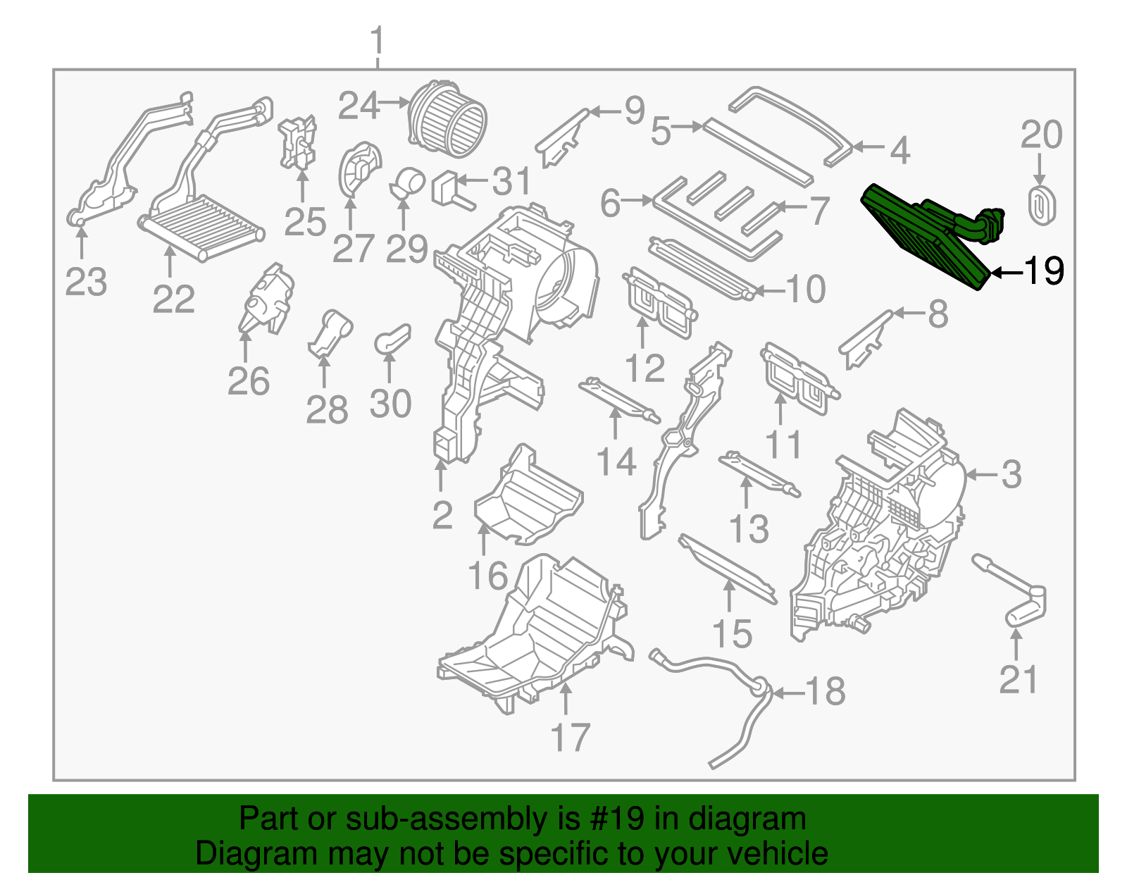 97140-B2000 - Evaporator Core 2014-2019 Kia | Kia.Parts