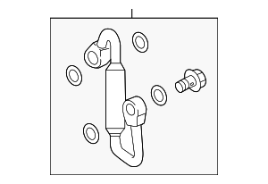 2016-2022 GM Turbocharger Coolant Feed Pipe 24587022 GM | GMPartsDirect.com
