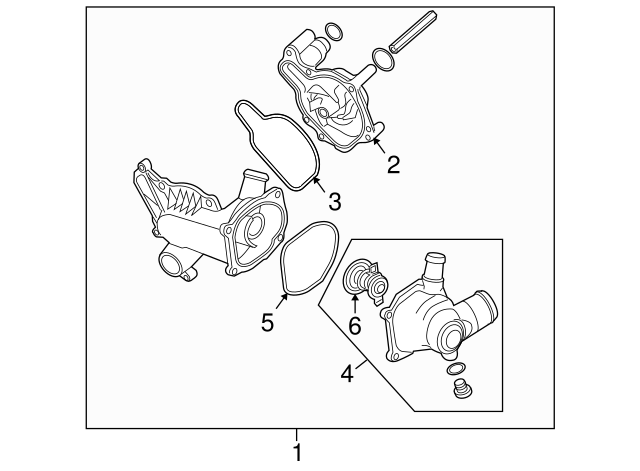 2007-2015 Audi Water Pump 079-121-014-F | Audi USA Parts