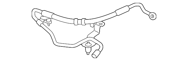 32416794669 - 2012-2015 BMW X1 Power Steering Pressure Hose (32-41-6 ...