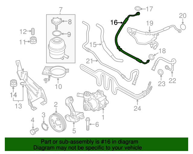 Genuine BMW 32-41-6-850-958 | Power Steering Pressure Hose | FREE ...