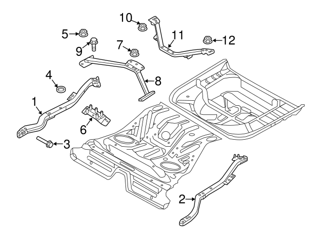 DG1Z-9B007-B - Side Support 2013-2019 Ford | AutoNationParts.com