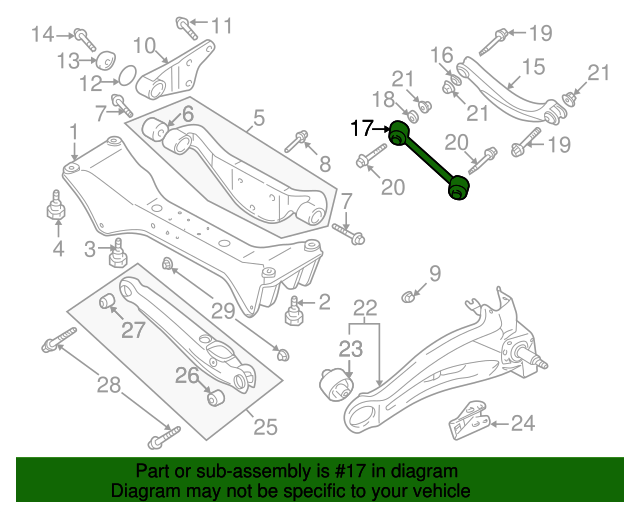 2003-2006 Mitsubishi Lateral Arm MN100109 | Mitsubishi Parts Warehouse ...