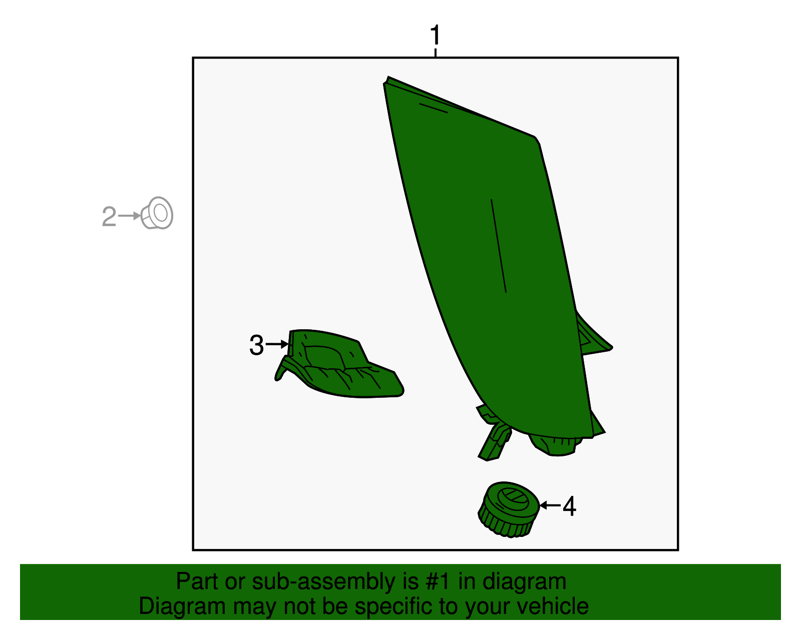 2013-2017 Cadillac XTS Driver Side Tail Lamp 84136219 | GM Parts Center