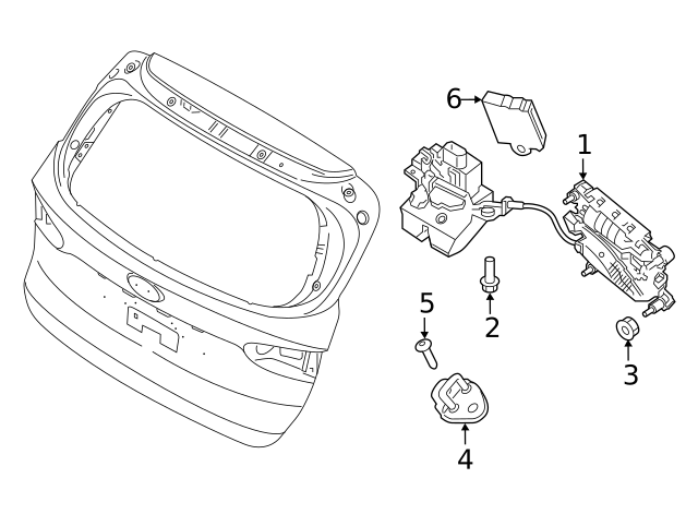 2019-2022 Hyundai Lift-Gate Lock Striker Plate 81810-S1010 | OEM Parts ...