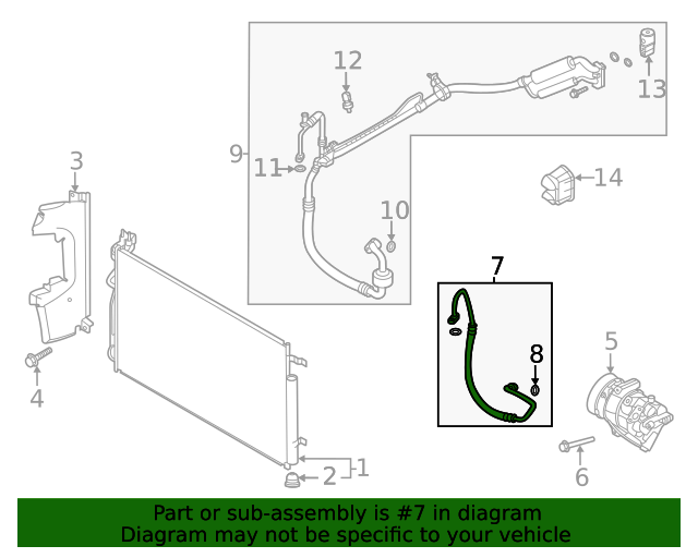 2020-2023 Hyundai Sonata Discharge Hose 97762-L0000 | QuirkParts