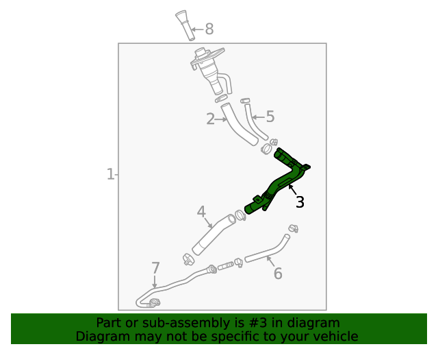 2021-2024 GM Fuel Filler Neck 86819921 | TascaParts.com