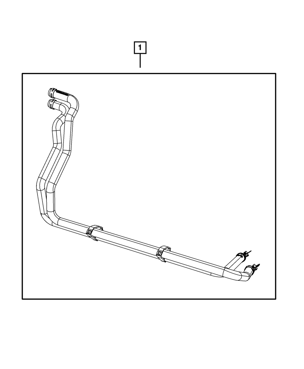 2013-2018 Ram 2500 Heater Core Hose 68144169AD | Miracle Mopar