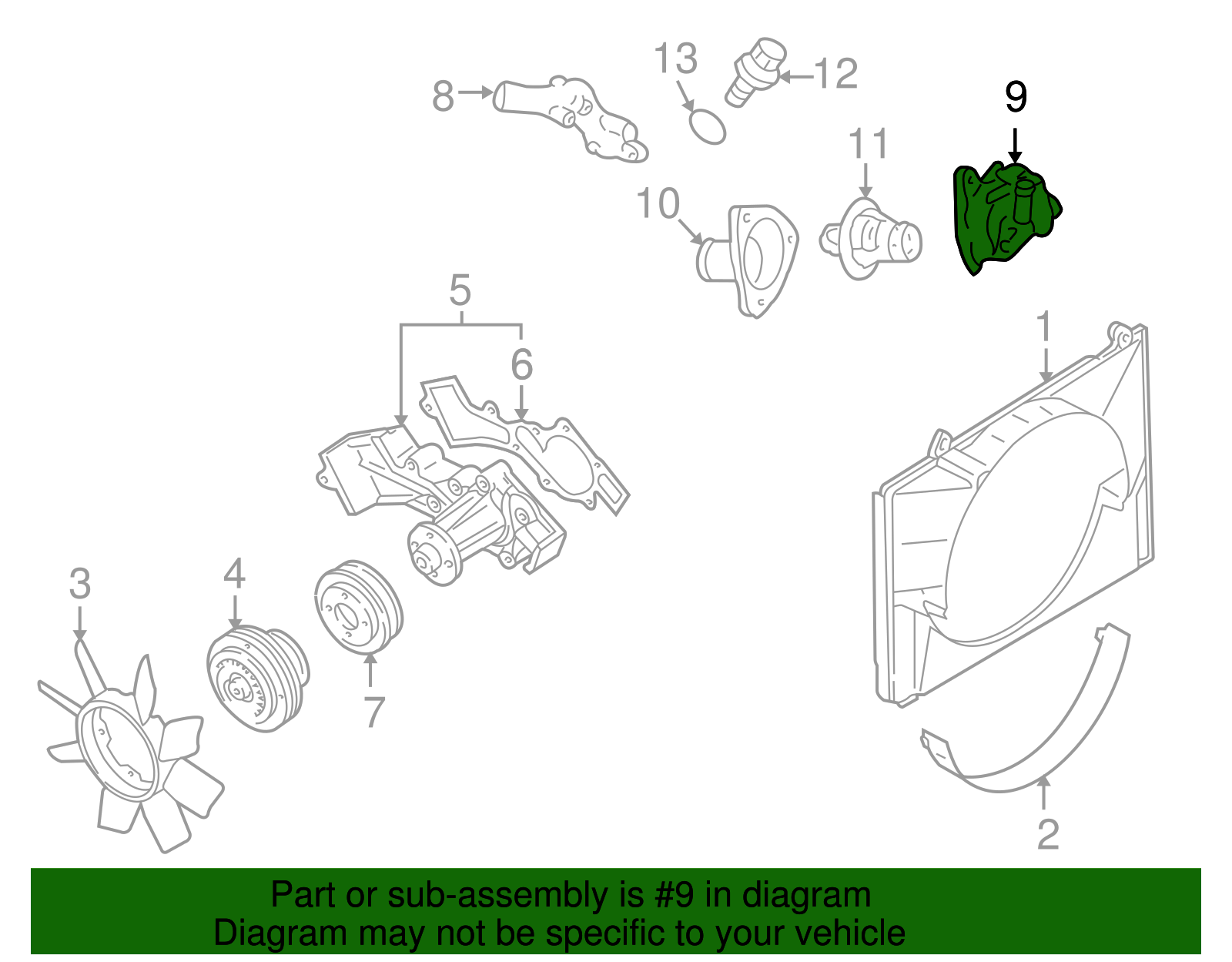 1997-2000 Infiniti QX4 Thermostat Housing 11061-0W000 | OEM Parts Online