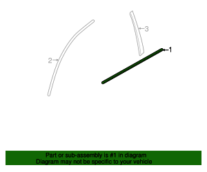 2018-2022 Hyundai Accent Belt Weather-Strip 82210-J0000 | OEM Parts Quick