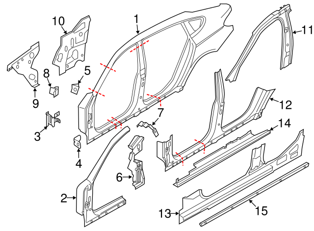 2010-2017 BMW Lower Bracket 41-35-7-238-617 | OEM Parts Online