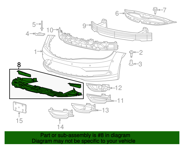 68210186AC - Lower Shield - 2015-2017 Chrysler 200 | Mopar Parts Canada