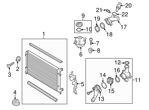 Radiator & Components for 2009 Volkswagen Beetle | QuirkParts