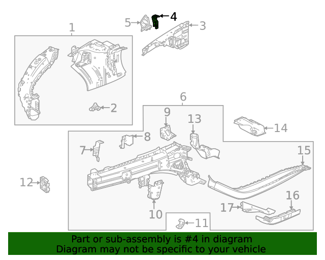 2020-2023 Buick Encore GX Upper Rail Bracket 42482645 | GMPartsDirect.com
