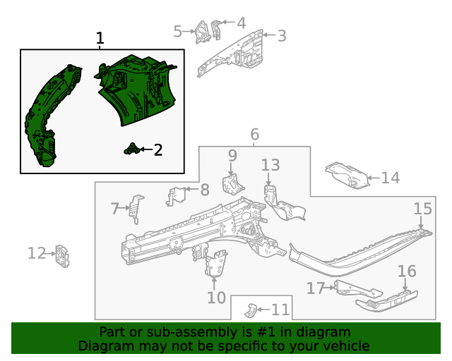 60008417 - F Panel Gateway Buick GMC Parts