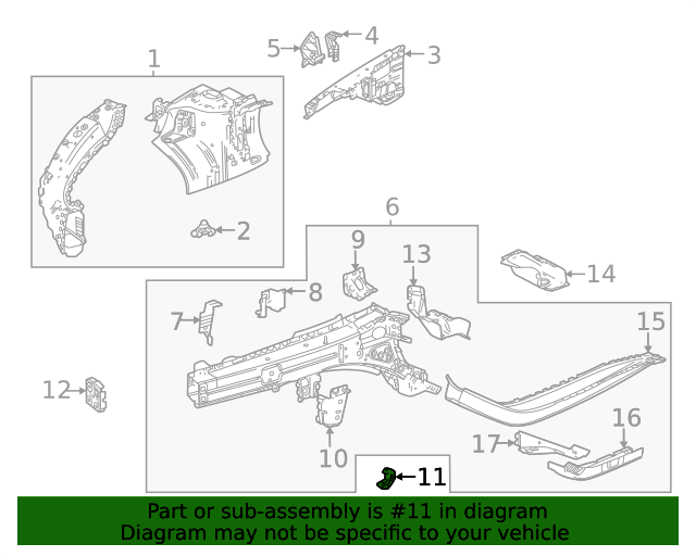 2020-2022 Buick Encore GX Outer Rail Lower Bracket 42553318 ...