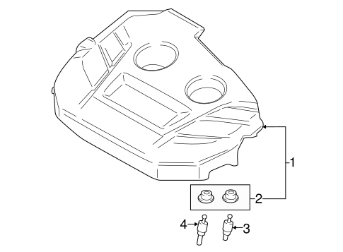 Engine Appearance Cover for 2017 Ford Escape | Genuine OEM Ford Parts ...