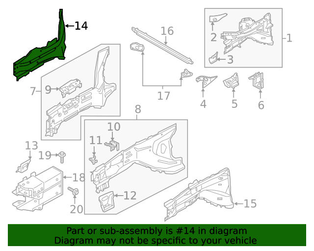 2021 Volvo V60 Outer Rail 32318567 | TascaParts.com