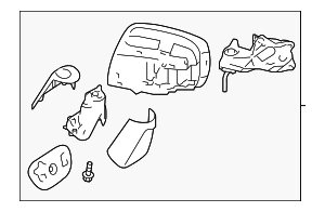 2017-2018 Subaru Forester Door Mirror Unit Left 91036SG902 | OEM Parts ...