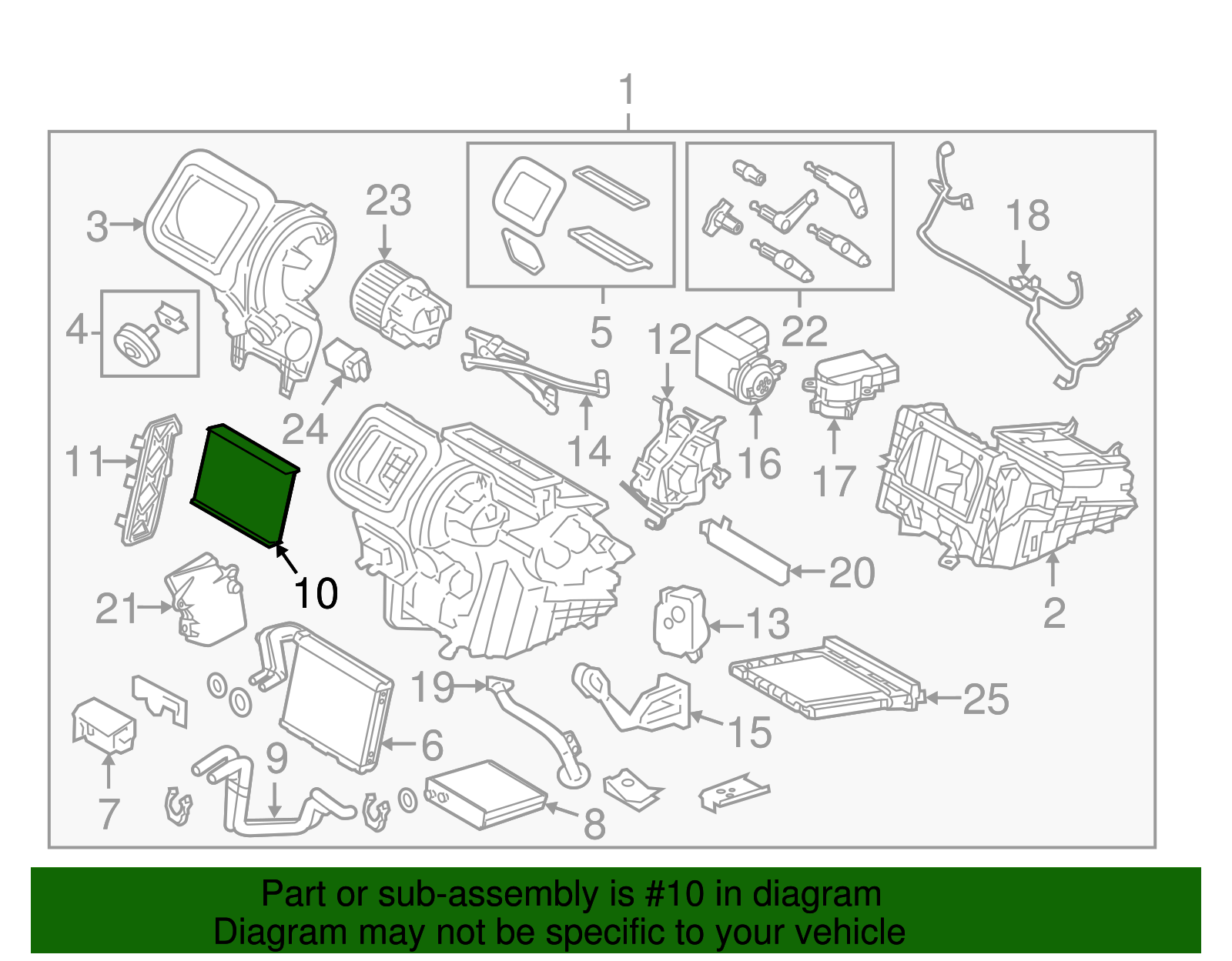 2008-2019 Land Rover Cabin Air Filter LR056138 | OEM Parts Online