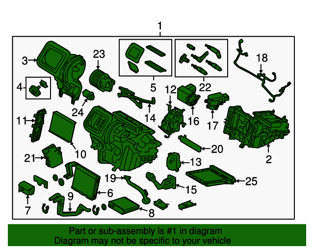 Genuine AC & Heater Assembly for 2018-2019 Land Rover | Land Rover Part ...