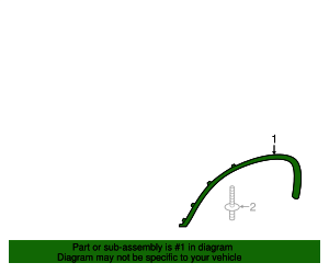 51777332337 - 2016-2021 BMW X1 Wheel Flare (51-77-7-332-337) | BMW of ...