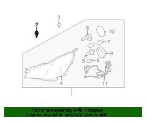 2005-2024 Subaru Headlamp Assembly Bolt 57737GA290 | Subaru Parts Store
