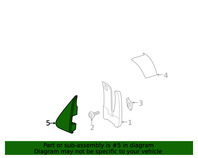 910-811-03-00-9051 - Trim Cover 2019-2024 Mercedes-Benz | Mercedes-Benz ...