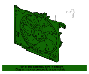Genuine OEM Fan Assembly Part# C2D38737 Fits 2010-2019 Jaguar: Up To 35 ...