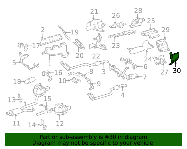 2010-2015 Mercedes-Benz Shielding 204-680-31-22 | Mercedes-Benz Parts