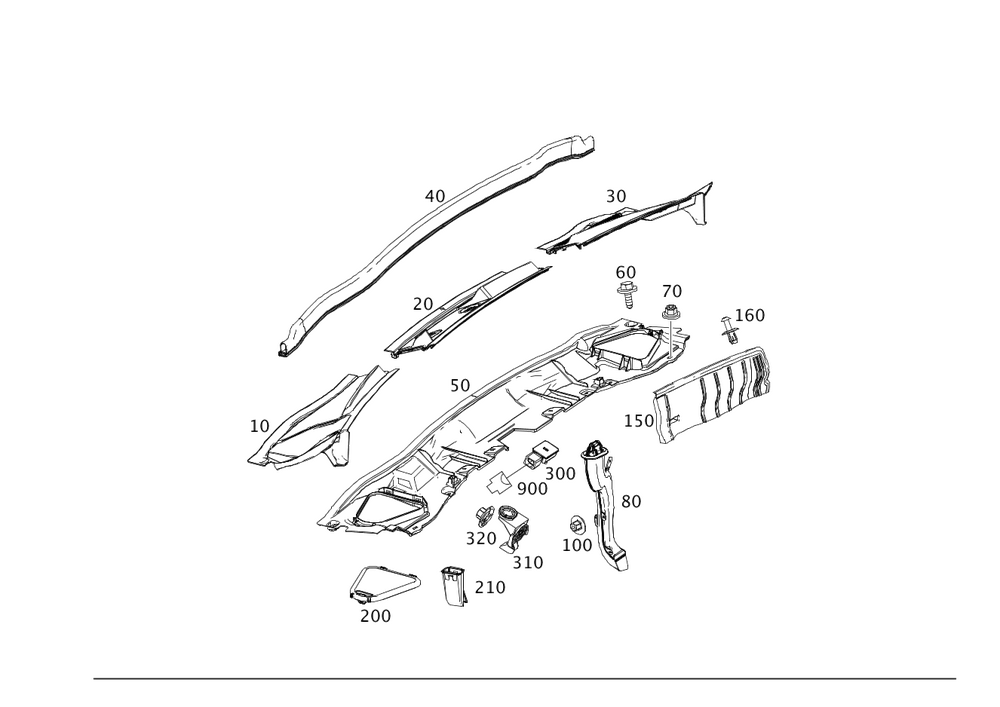 2014-2017 Mercedes-Benz Cover, Air Inlet 246-830-07-00 | Rick Hill Auto ...