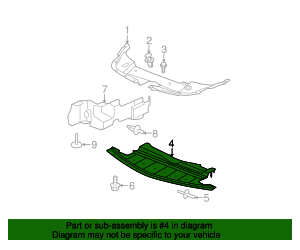 25903675 - OEM GM Lower Deflector | GMPartsCenter.net | GM Parts Center