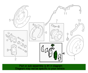 2012-2023 Subaru OEM NEW 2012-2019 Subaru Crosstrek Forester Rear Disc ...