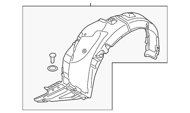 86811-3R500 - Fender Liner 2014-2016 Kia Cadenza | Kia.Parts Store