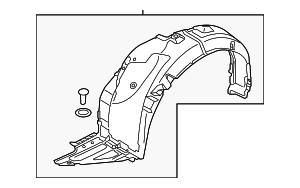86811-3R500 - Fender Liner 2014-2016 Kia Cadenza | Kia.Parts Store