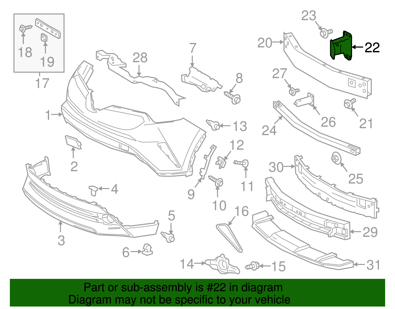 57014-0W030 - Upper Bracket - 2018-2022 Toyota C-HR | OEM Genuine ...