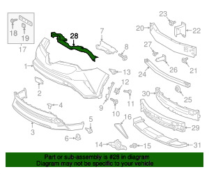 52029-F4010 - Cover Support - 2018-2021 Toyota C-HR | OEM Genuine ...